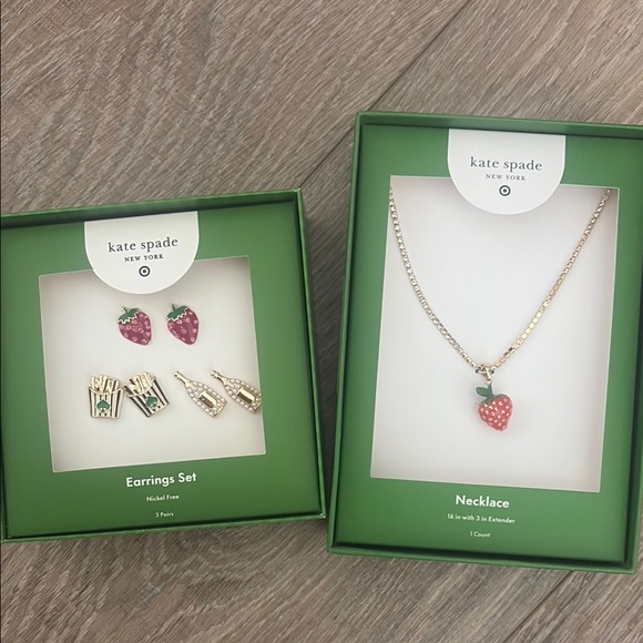 kate spade | Jewelry | Kate Spade X Target Strawberry Fries Set | Poshmark